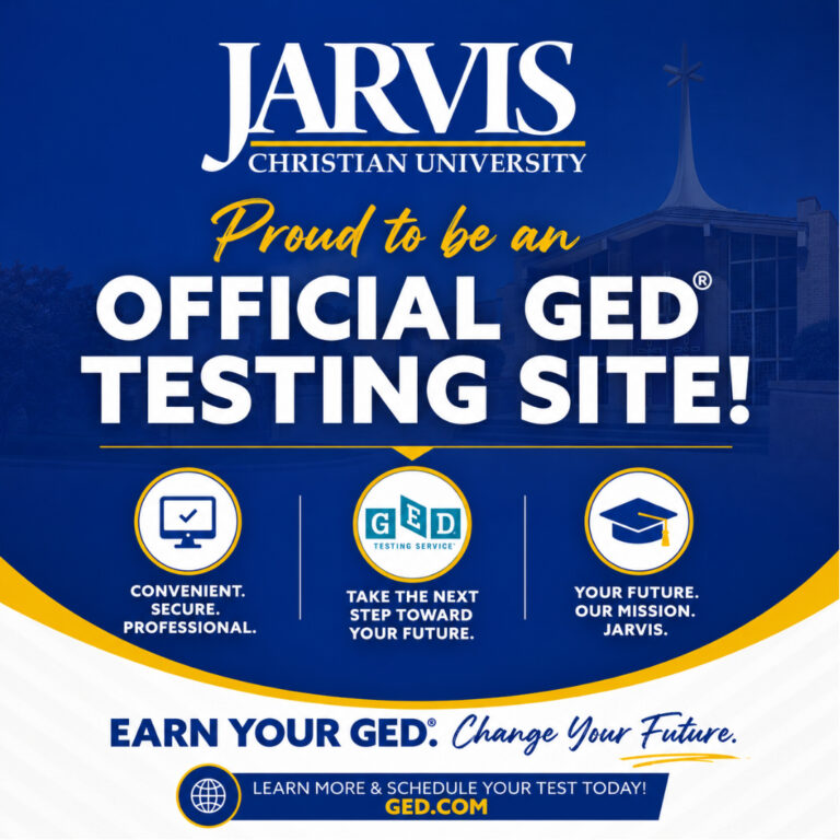 Jarvis Christian University Approved as Pearson VUE GED Testing Site ...